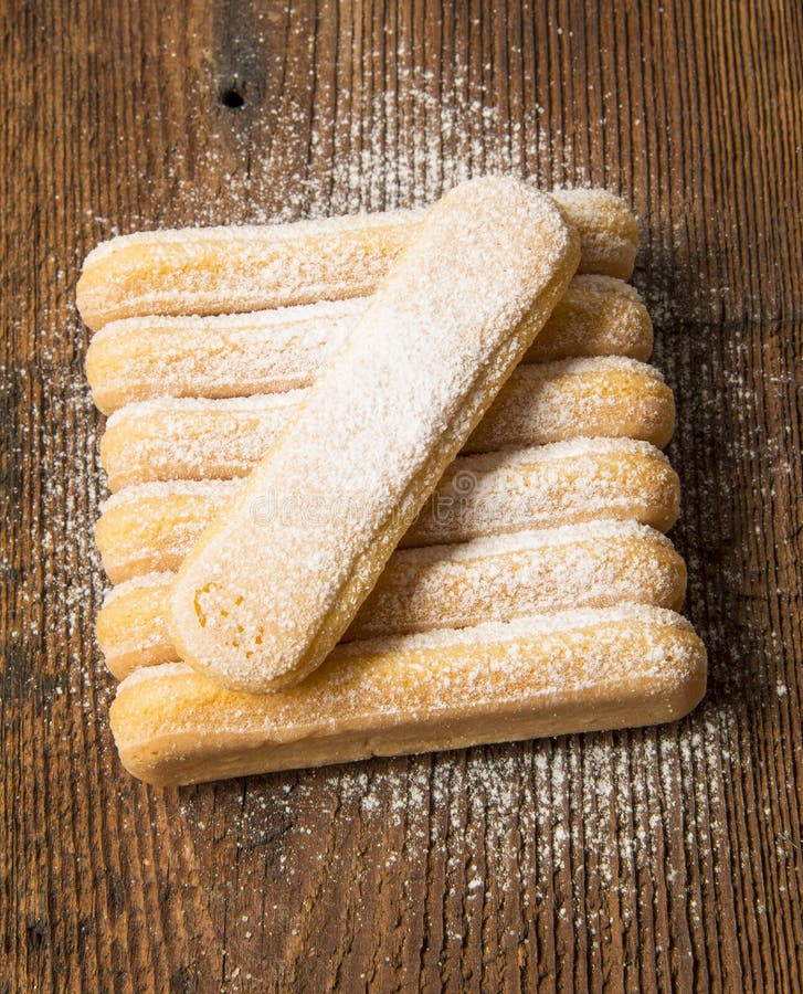 Sponge Biscuit - Ladyfinger Savoiardi Stock Photo - Image of long ...