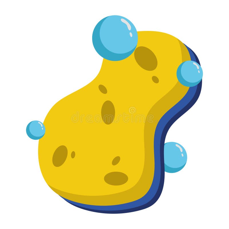 Sponge with bubbles stock vector. Illustration of foam - 291806873