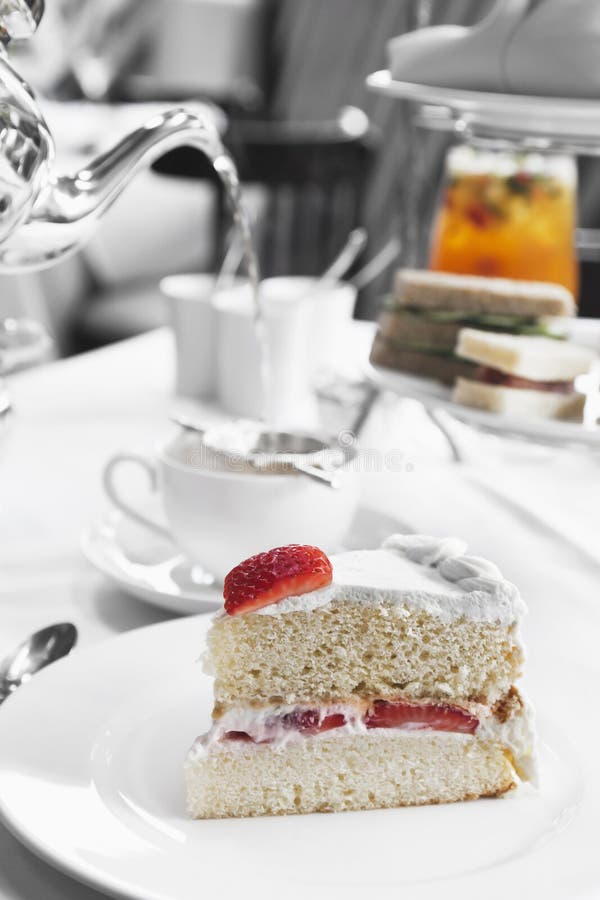 Afternoon tea stock image. Image of elegant, great, pastries - 70151129