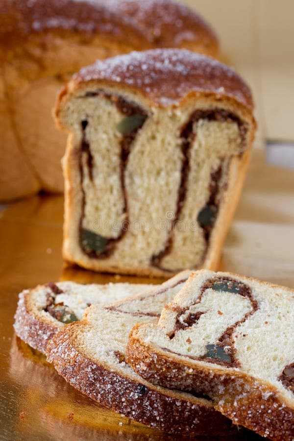 Slices of Traditional Cake - Cozonac Stock Image - Image of romanian ...
