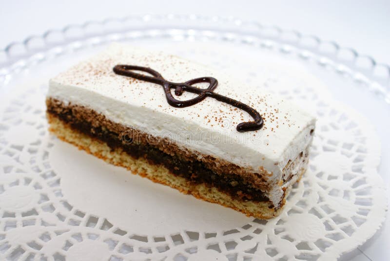 Cake with treble clef stock photo. Image of appetizing - 30123890