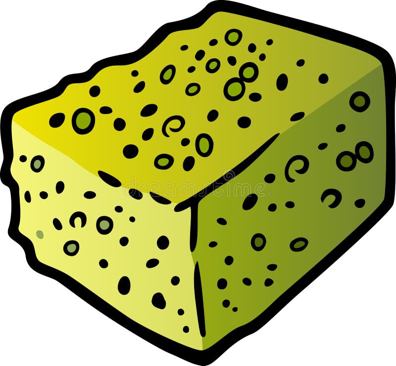 Sponge Clip Art Cartoon Illustration Stock Vector - Illustration of ...