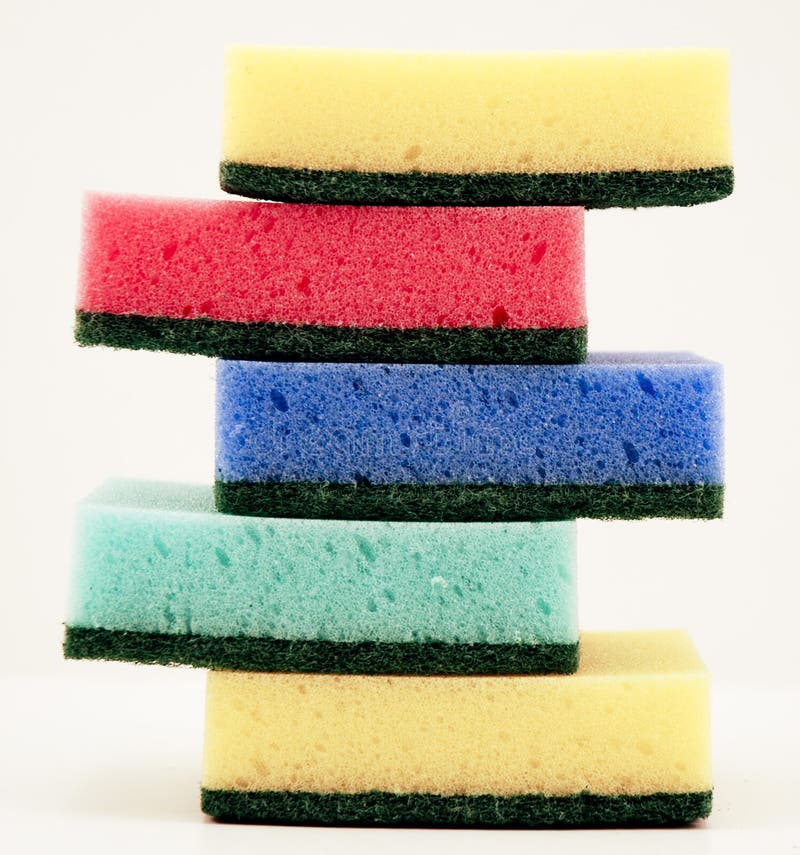 Dish washing sponges stock image. Image of scouring, dishwasher - 25106691