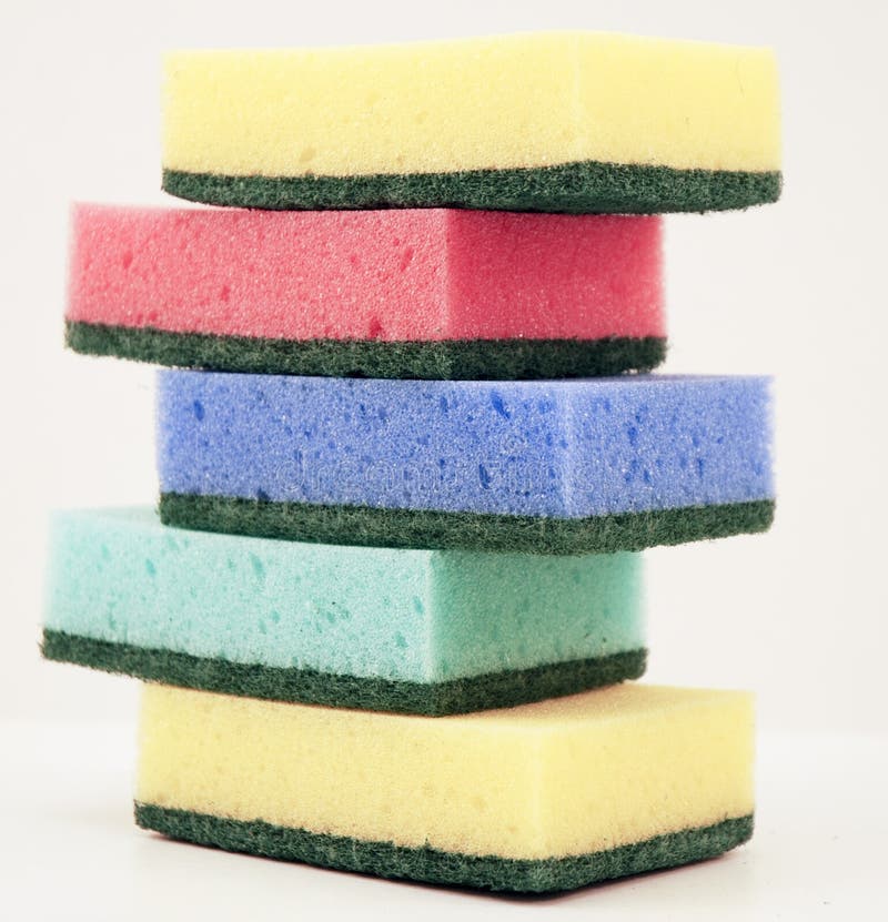 Dish washing sponges stock image. Image of scouring, dishwasher - 25106691