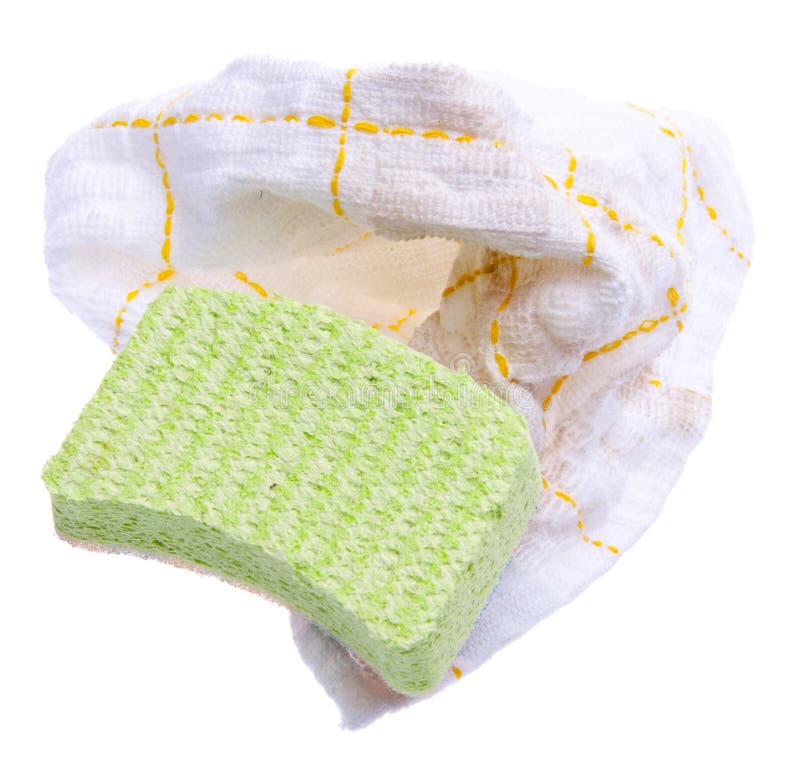 Dirty Kitchen Rag stock photo. Image of isolated, dirty - 15461620