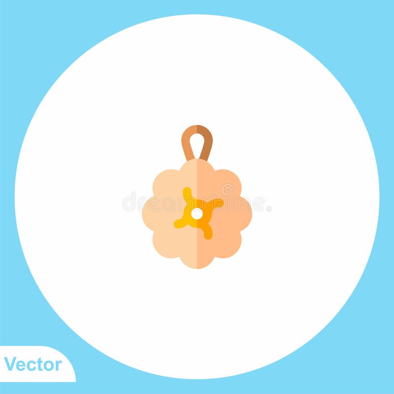 Sponge Flat Vector Icon Sign Symbol Stock Vector - Illustration of ...