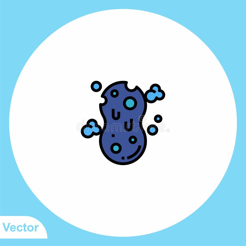 Sponge Flat Vector Icon Sign Symbol Stock Vector - Illustration of ...