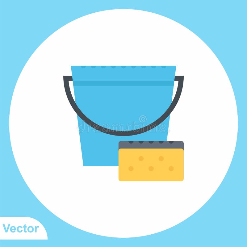 Sponge Flat Vector Icon Sign Symbol Stock Vector - Illustration of ...