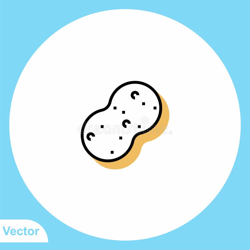 Sponge Flat Vector Icon Sign Symbol Stock Illustration - Illustration ...