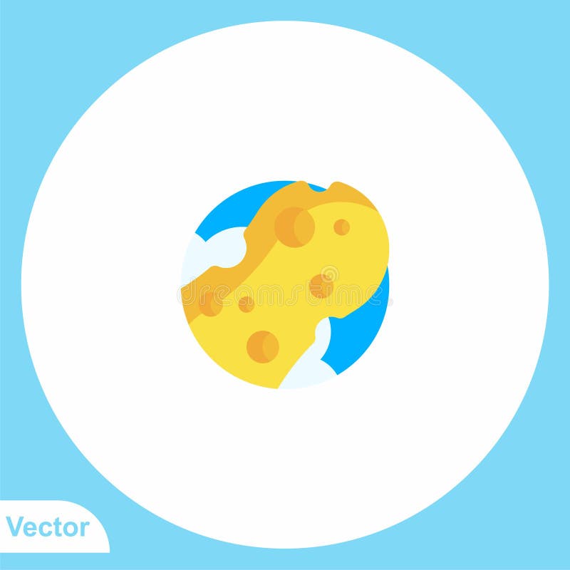 Sponge Flat Vector Icon Sign Symbol Stock Illustration - Illustration ...