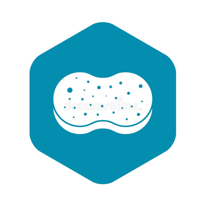 Sponge Foam Icon Digital Blue Stock Vector - Illustration of shower ...