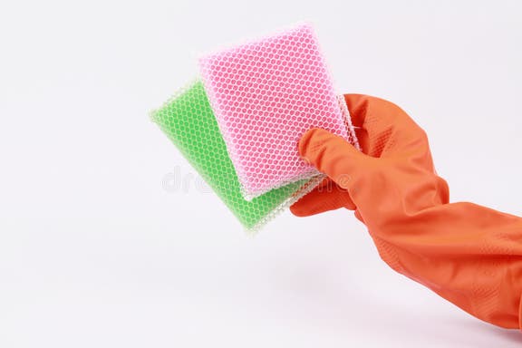 Sponge in hand stock image. Image of handle, home, hygienic - 22475175
