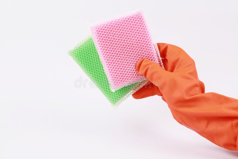 Sponge in hand stock image. Image of handle, home, hygienic - 22475175