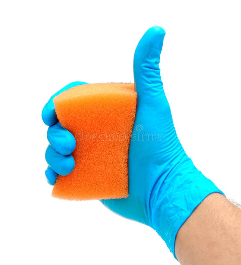 Sponge in hand stock photo. Image of disinfect, neat, hygienic - 8775666
