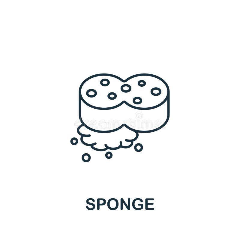 Sponge Icon from Cleaning Collection. Simple Line Element Sponge Symbol ...