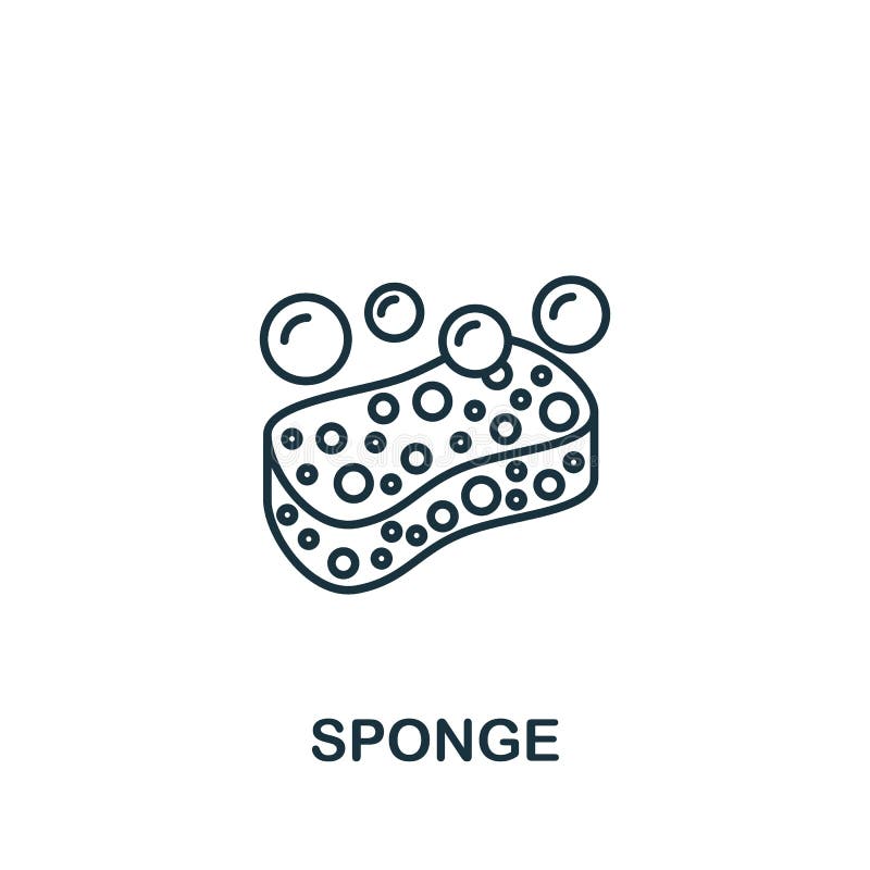 Sponge Icon. Line Simple Line Housekeeping Icon for Templates, Web ...