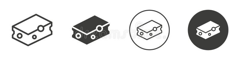 Sponge Icon Clipart Logotype Isolated Vector Illustration Stock ...