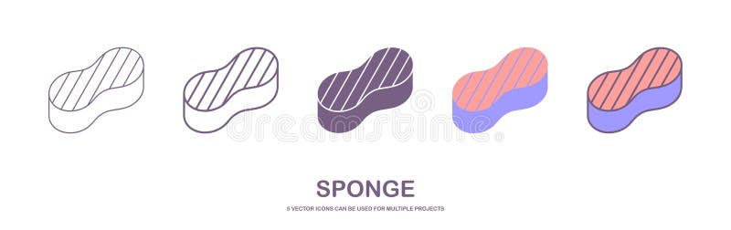 Sponge icon vector stock vector. Illustration of sponge - 300567936