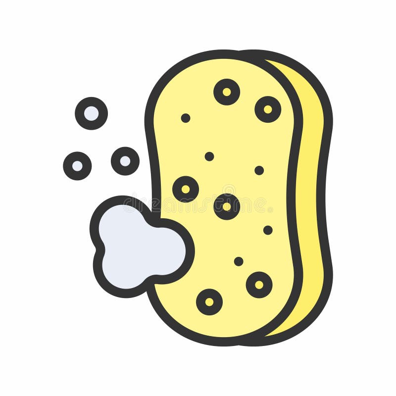 Sponge icon vector image. stock vector. Illustration of sponge - 348162701