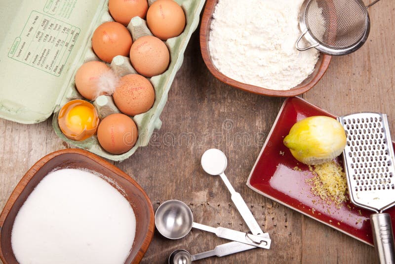 Sponge ingredients stock image. Image of sugar, sponge - 43609021