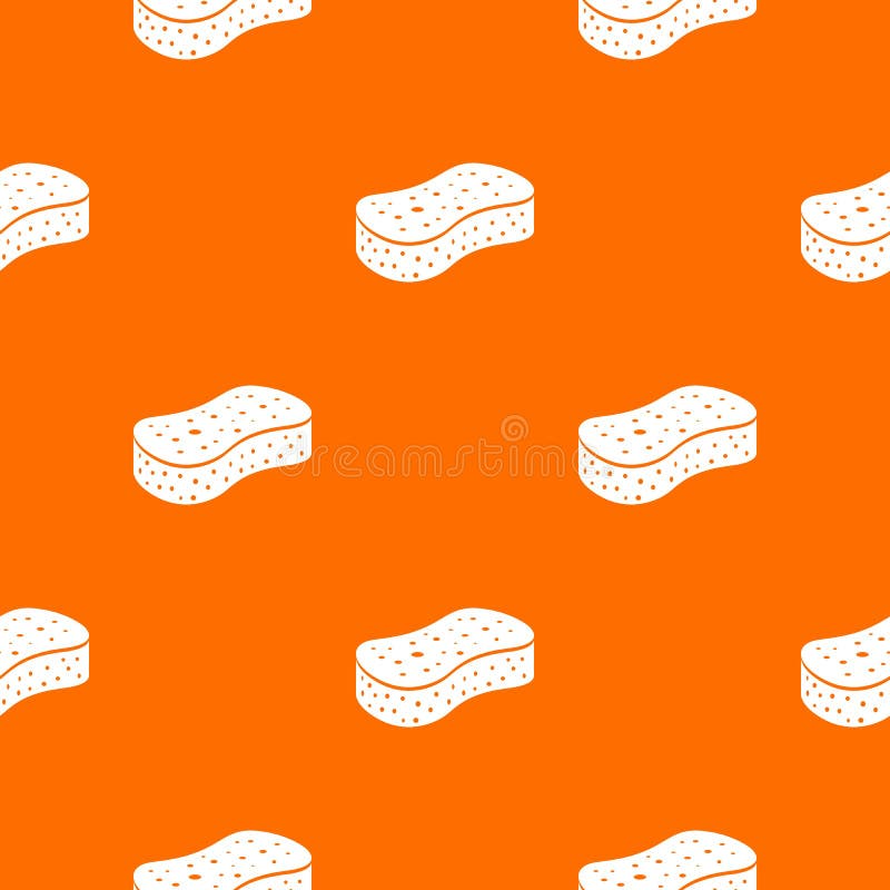 Orange Sponge for Cleaning Icon Stock Vector - Illustration of sign ...