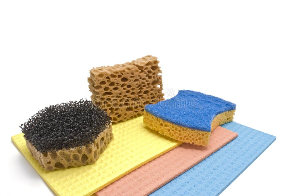Sponge and rag stock image. Image of macro, hygiene, flexibility - 11420601