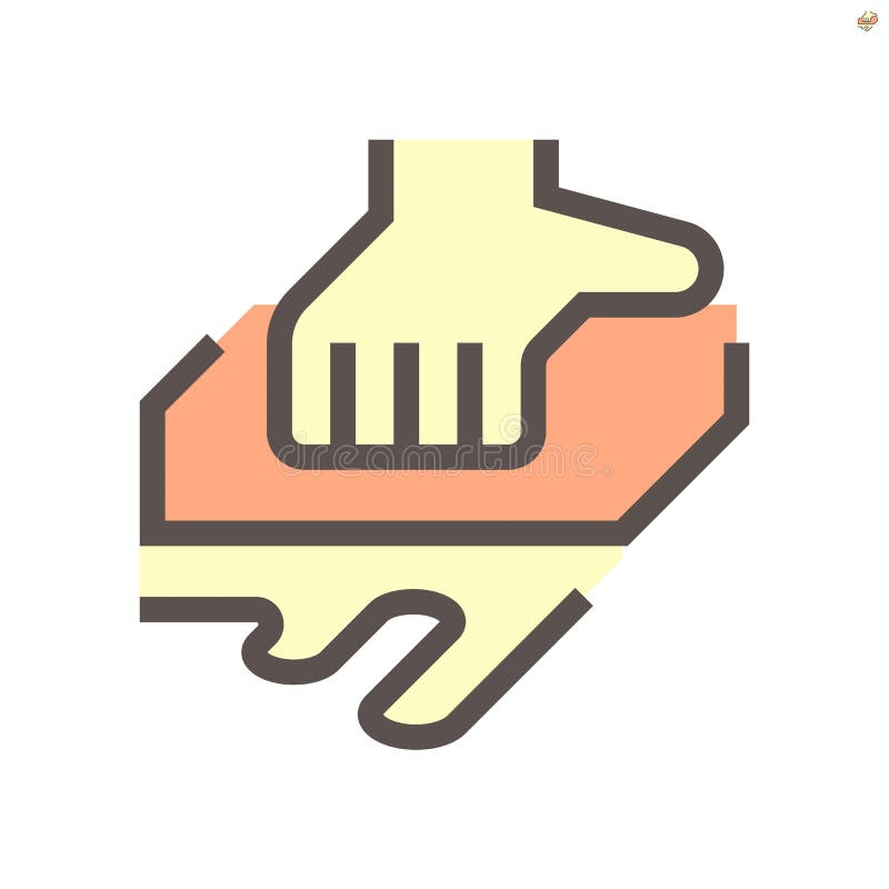 Sponge rubbing icon stock vector. Illustration of rough - 179985026