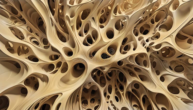 Sponge Structure. Abstract Representation of Spongy Bone Structure ...
