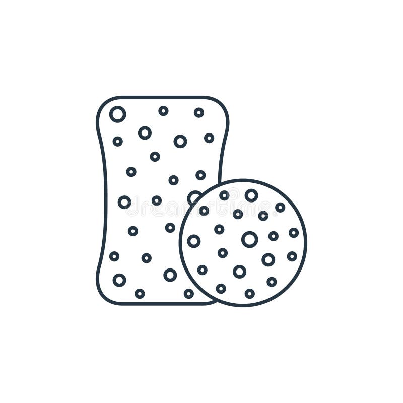 Sponge Vector Icon. Sponge Editable Stroke. Sponge Linear Symbol for ...
