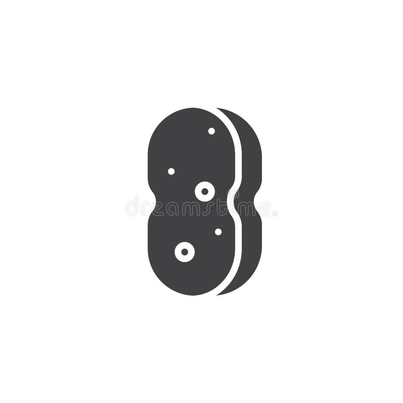 Sponge vector icon stock vector. Illustration of single - 111757820