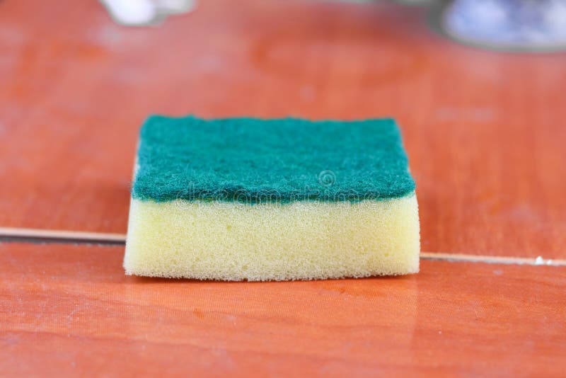 Sponge Wash Dishes Household for Cleaning Stock Image - Image of ...