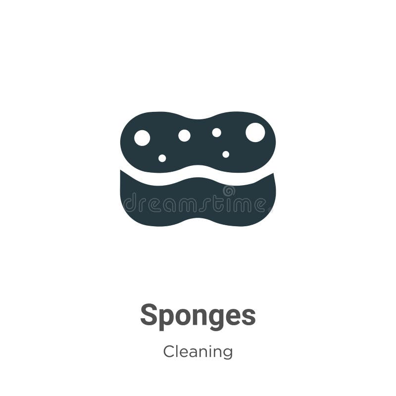 Sponges Icon Vector Sign And Symbol Isolated On White Background ...