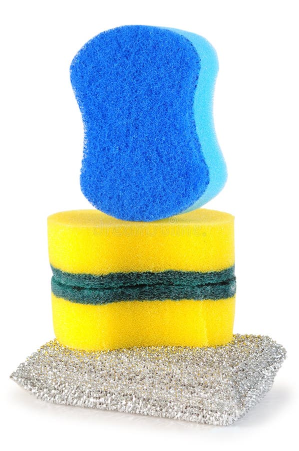 Sponsen stock afbeelding. Image of geel, spons, binnenlands - 12050617