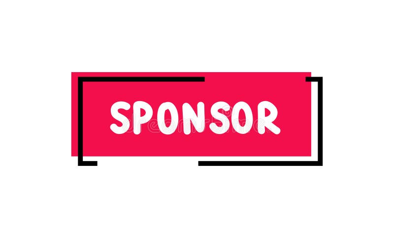 Sponsor. Badge, Icon, Logo Vector Design Illustration on White ...