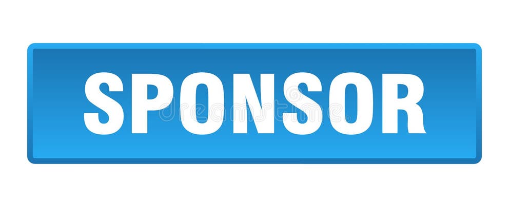 Sponsor Button. Sponsor Square Isolated Push Button Stock Vector ...