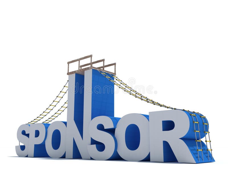 SPONSOR Concept Cell Background Stock Illustration - Illustration of ...