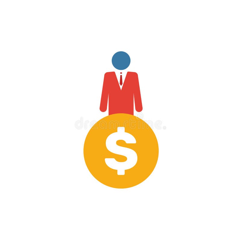 Sponsor Icon Vector Male User Person Profile Avatar with Rupee Sign ...