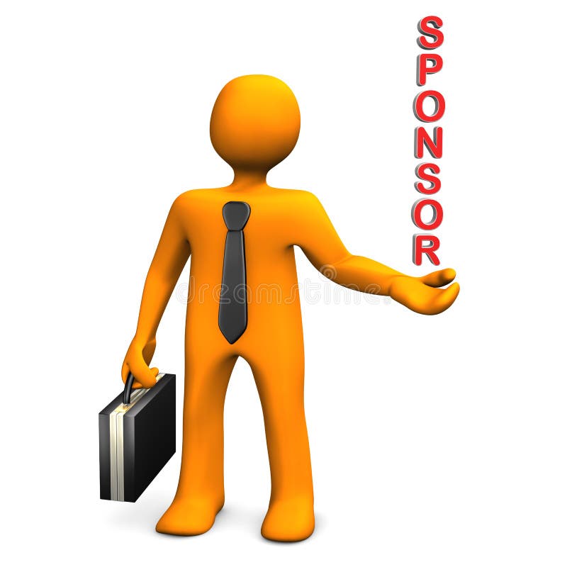 Sponsor stock illustration. Image of person, ring, character - 31408000