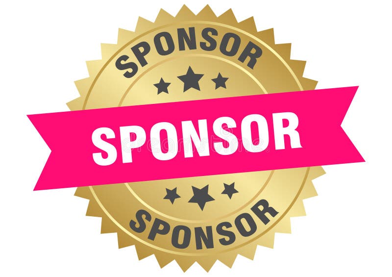 Sponsor 3d gold badge stock vector. Illustration of emblem - 87660607