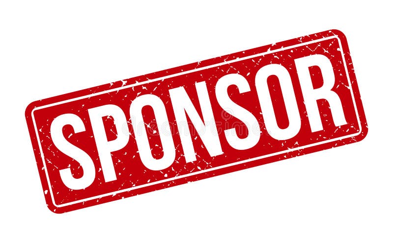 Sponsor Rubber Stamp. Red Sponsor Rubber Grunge Stamp Seal Vector ...