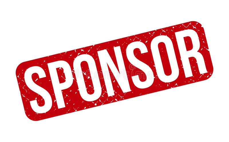 Sponsor Rubber Stamp. Red Sponsor Rubber Grunge Stamp Seal Vector ...