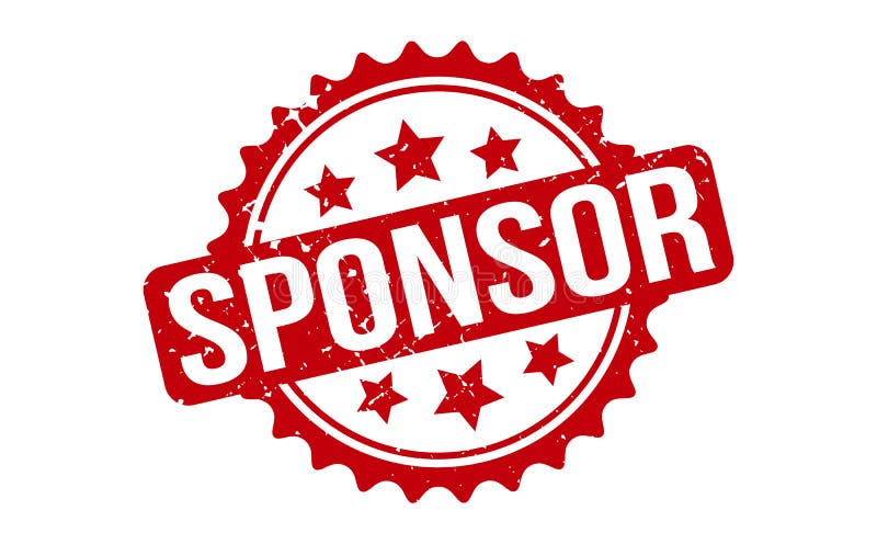 Sponsor Rubber Stamp. Red Sponsor Rubber Grunge Stamp Seal Vector ...