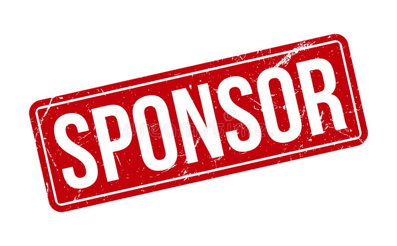 Sponsor Rubber Stamp. Red Sponsor Rubber Grunge Stamp Seal Vector ...