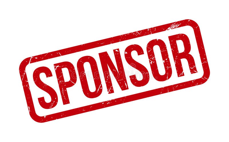 Sponsor Rubber Stamp. Red Sponsor Rubber Grunge Stamp Seal Vector ...