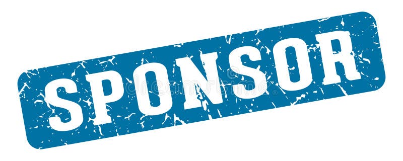 Sponsor stock vector. Illustration of label, sign, sticker - 124323775