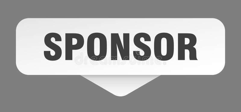 Sponsor sticker. stock vector. Illustration of price - 153273757