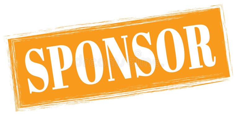 SPONSOR Text Written on Orange Stamp Sign Stock Illustration ...