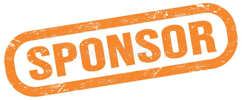 SPONSOR, Text Written on Orange Stamp Sign Stock Illustration ...