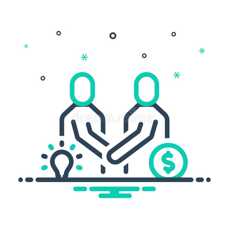 Mix Icon for Sponsors, People and Bulb Stock Vector - Illustration of ...