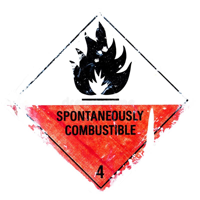 Spontaneously combustible stock illustration. Illustration of grungy ...